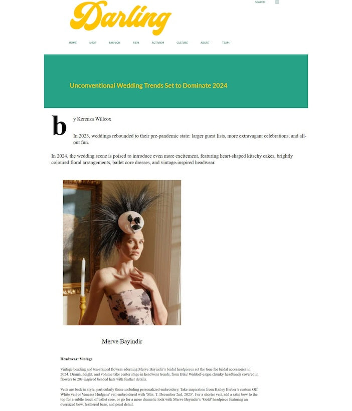 DARLING MAGAZINE – Merve Bayindir