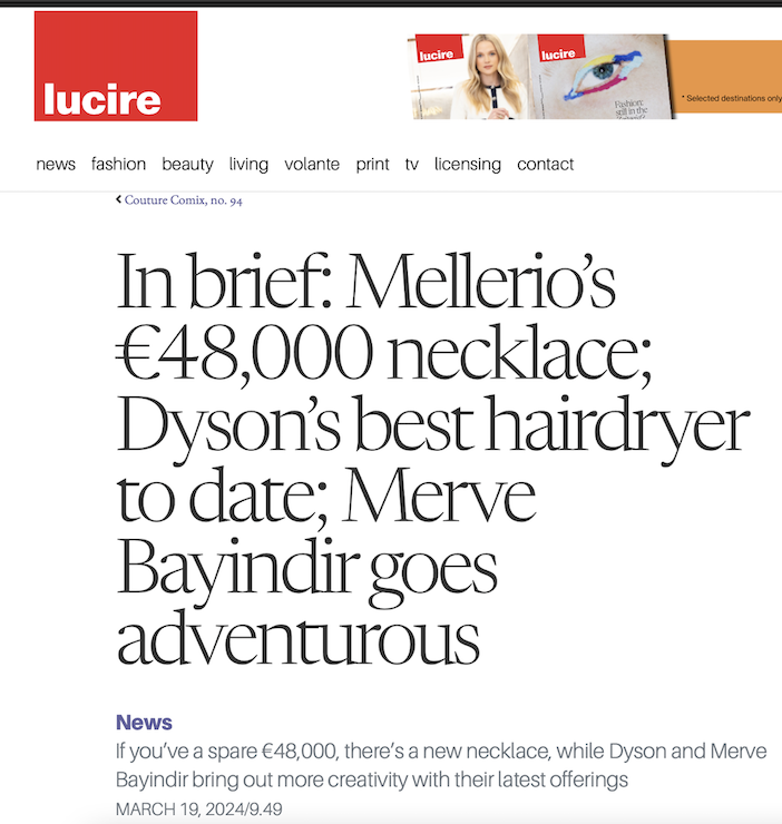 Lucire Magazine – Merve Bayindir